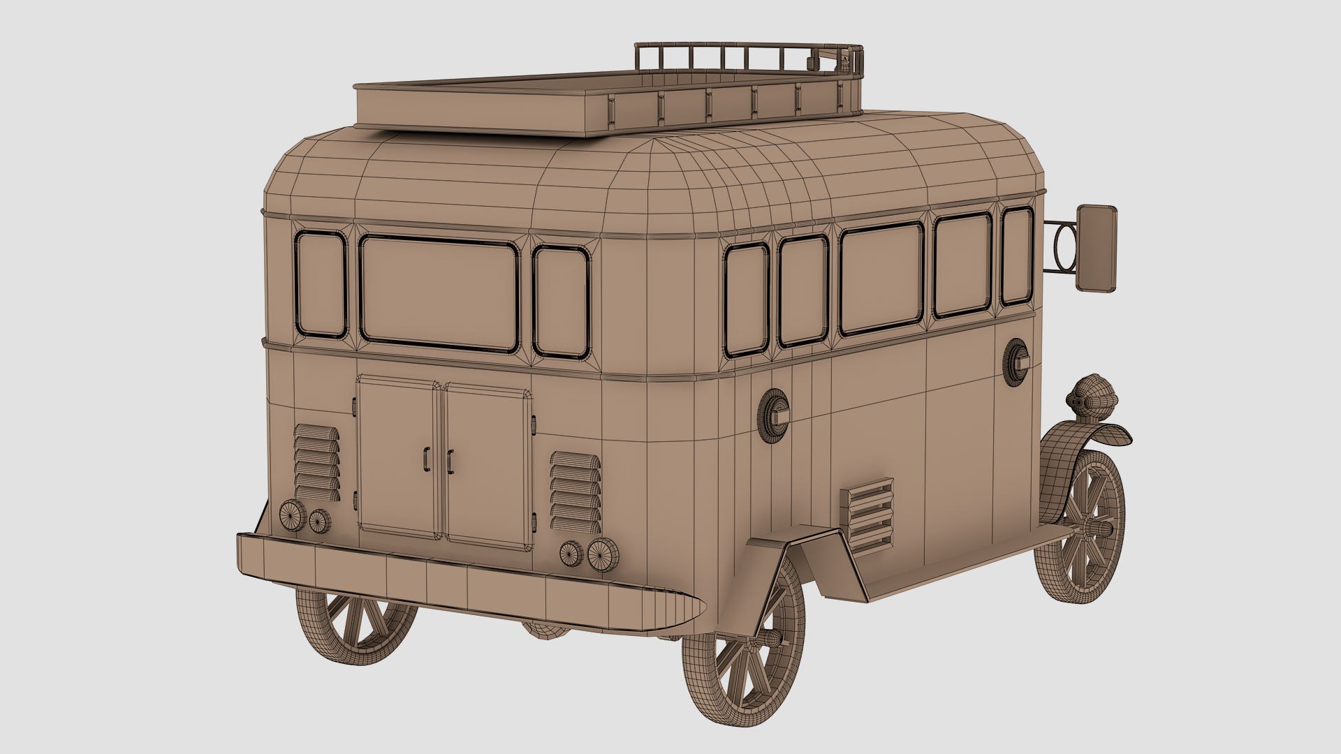 3D Diesel-Punk Carriage Concept - TurboSquid 2265954
