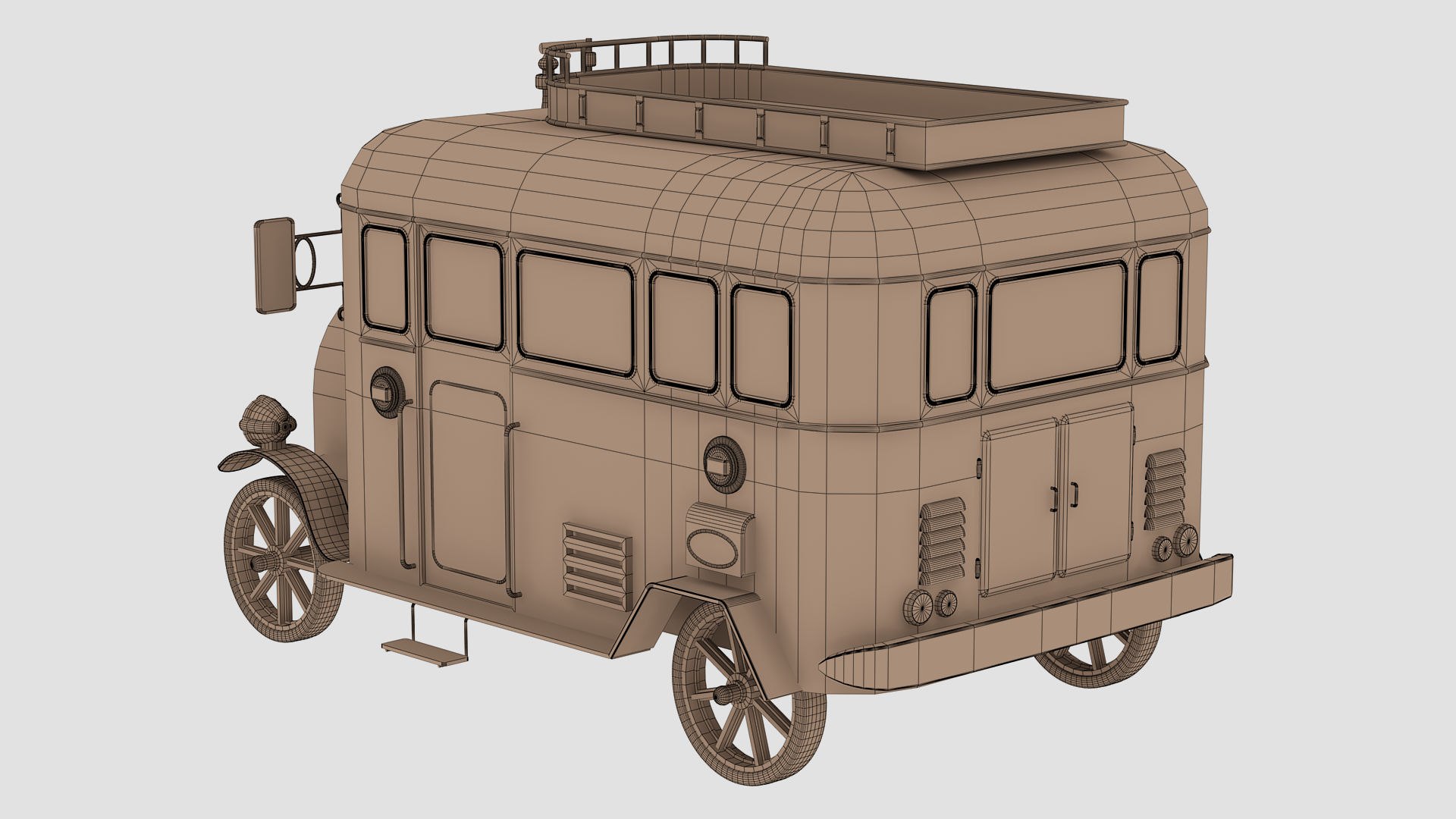 3D Diesel-Punk Carriage Concept - TurboSquid 2265954