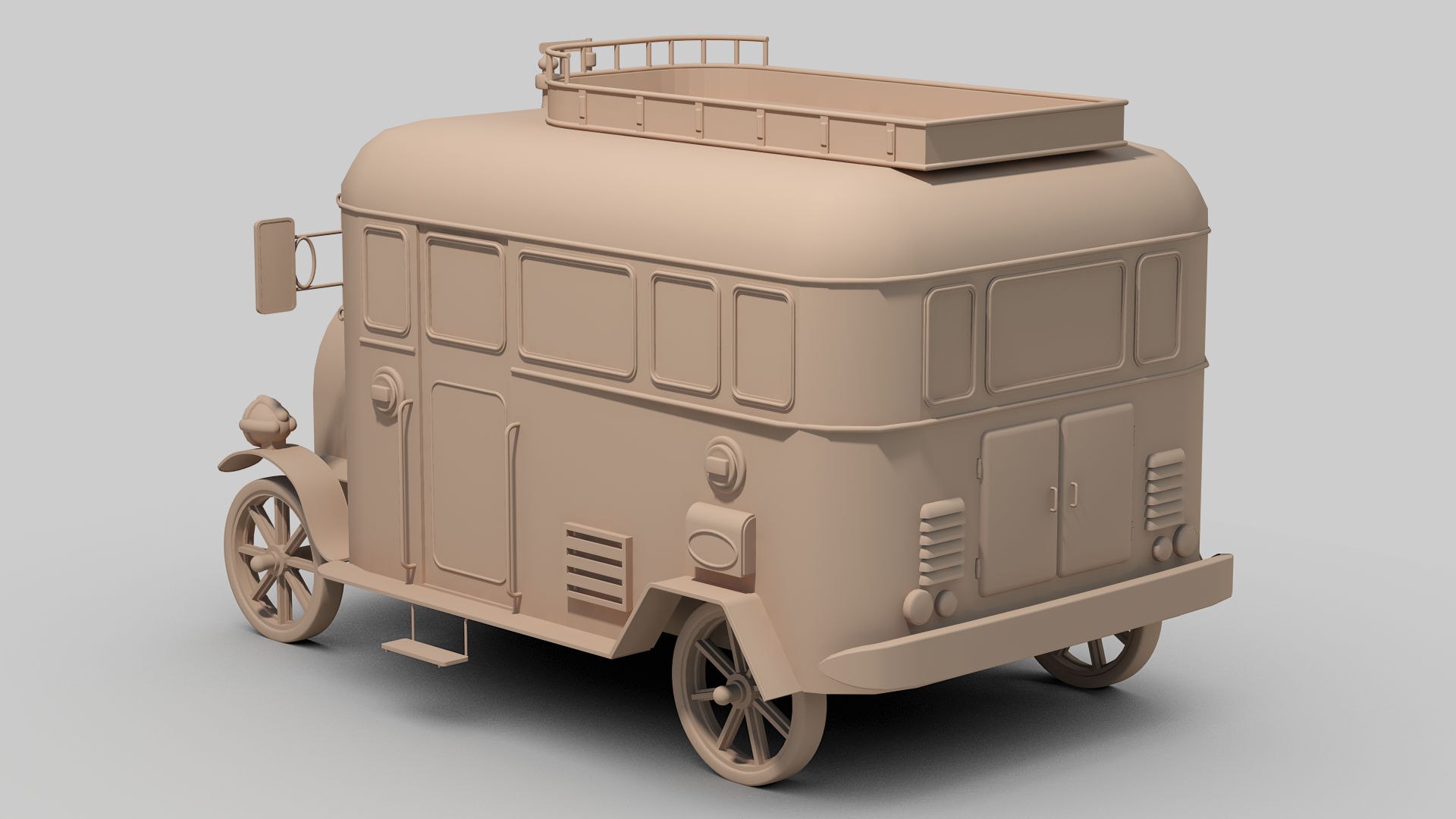 3D Diesel-Punk Carriage Concept - TurboSquid 2265954