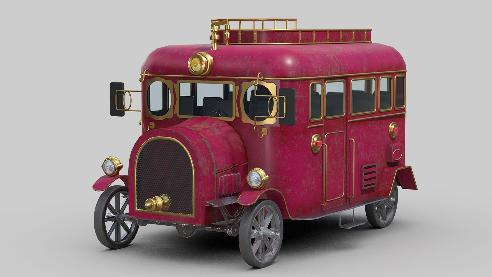 3D Diesel-Punk Carriage Concept - TurboSquid 2265954