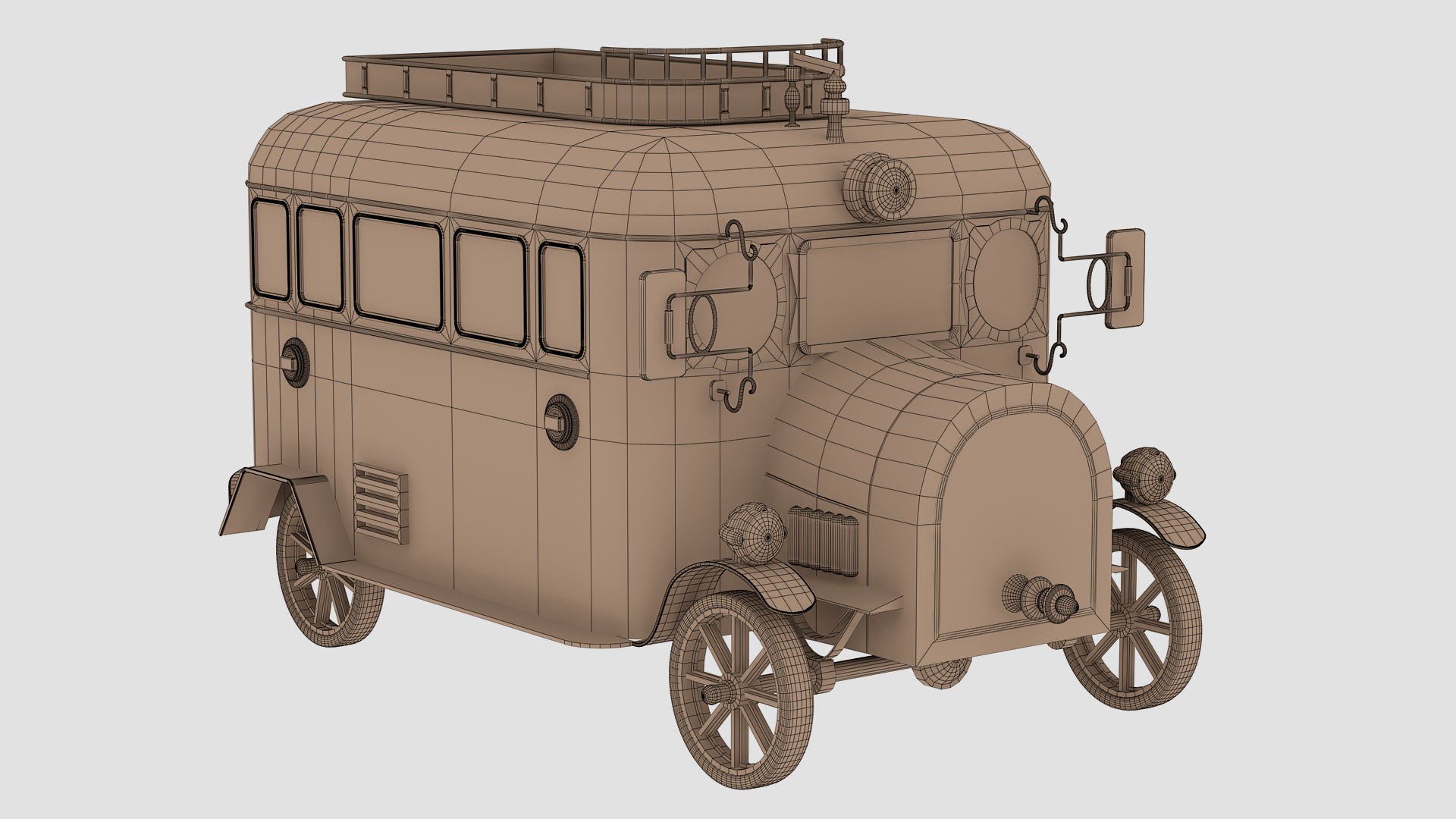 3D Diesel-Punk Carriage Concept - TurboSquid 2265954