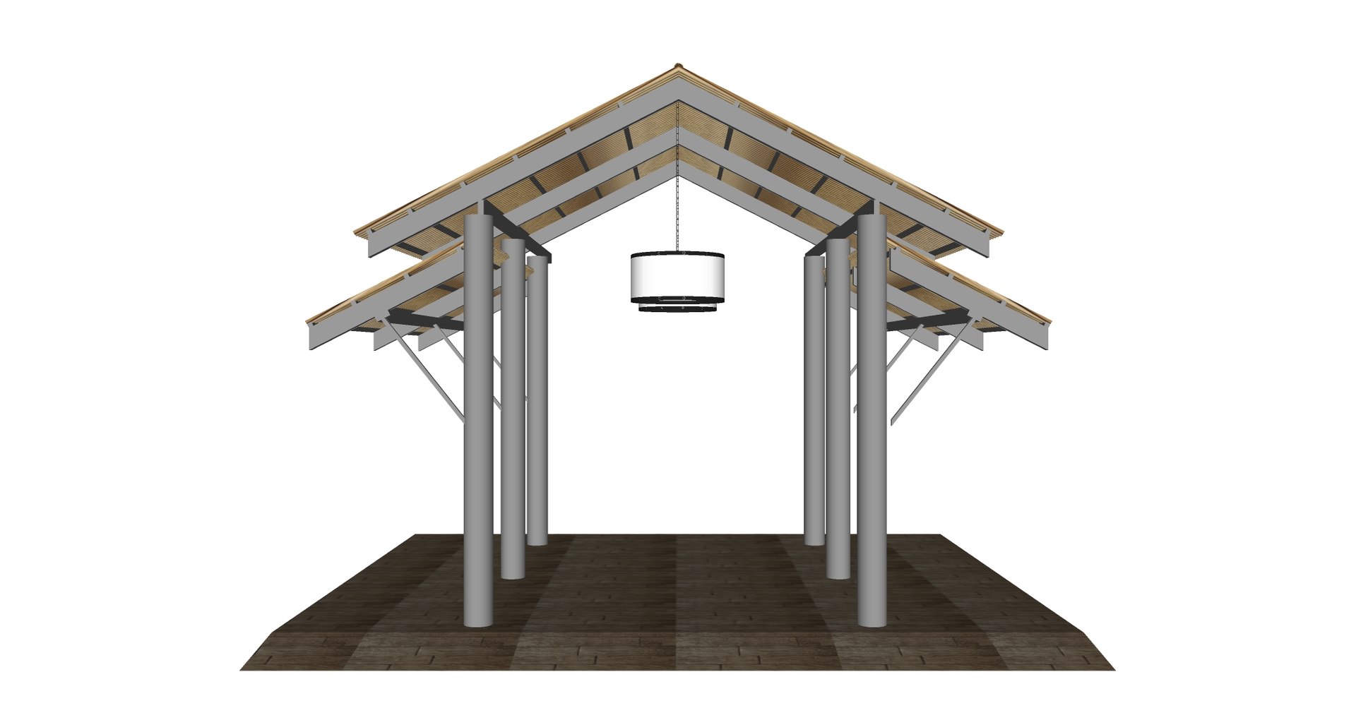 Tropical pavilion canopy 3D model - TurboSquid 2151283