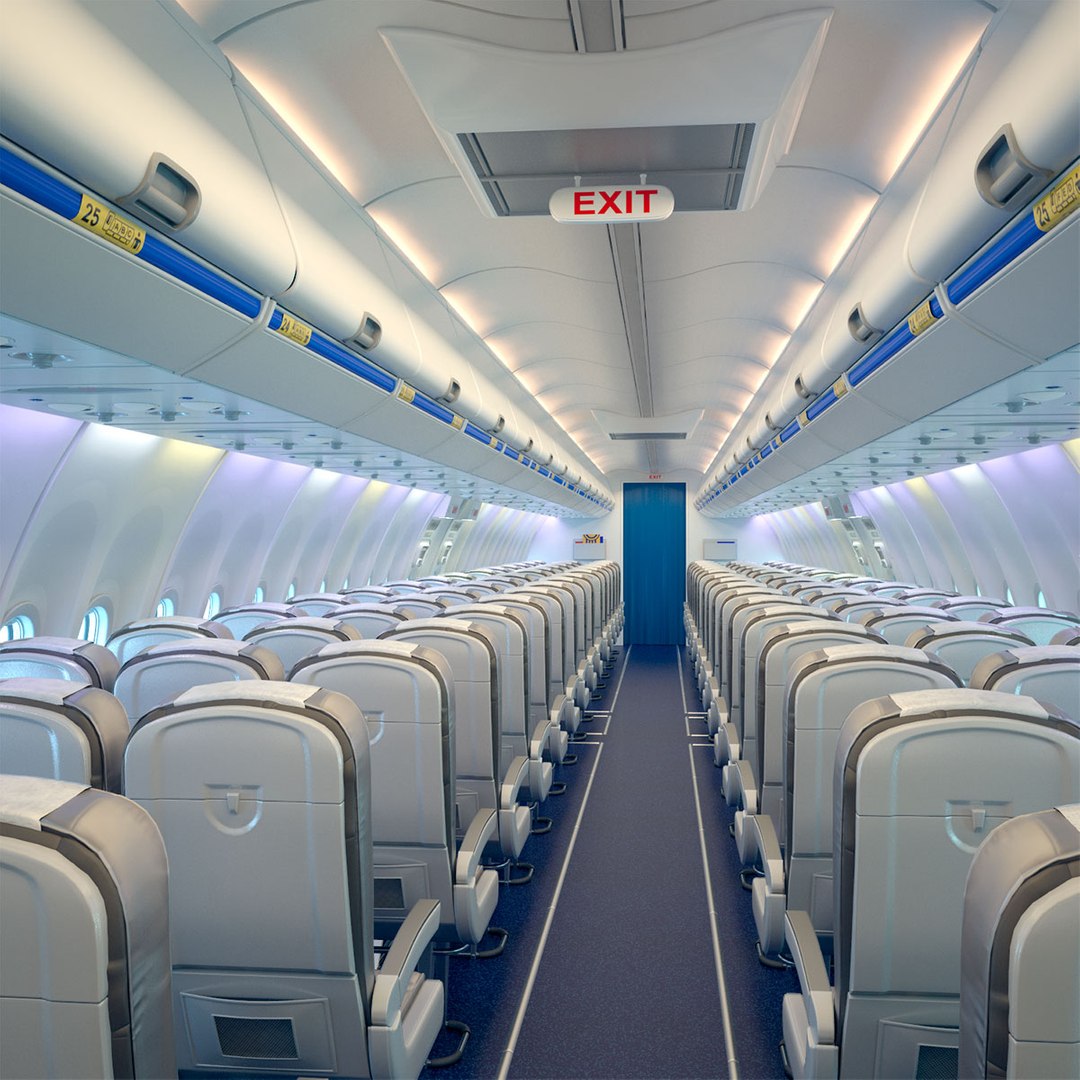 3d Airplane Cabin Interior Boeing 737