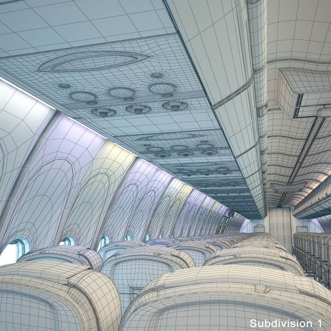 3d Airplane Cabin Interior Boeing 737