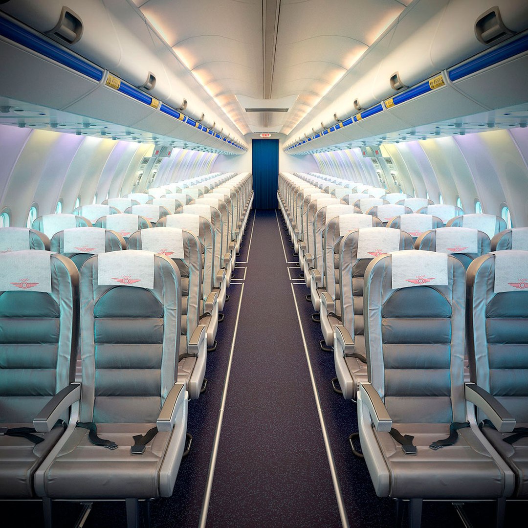 3d Airplane Cabin Interior Boeing 737