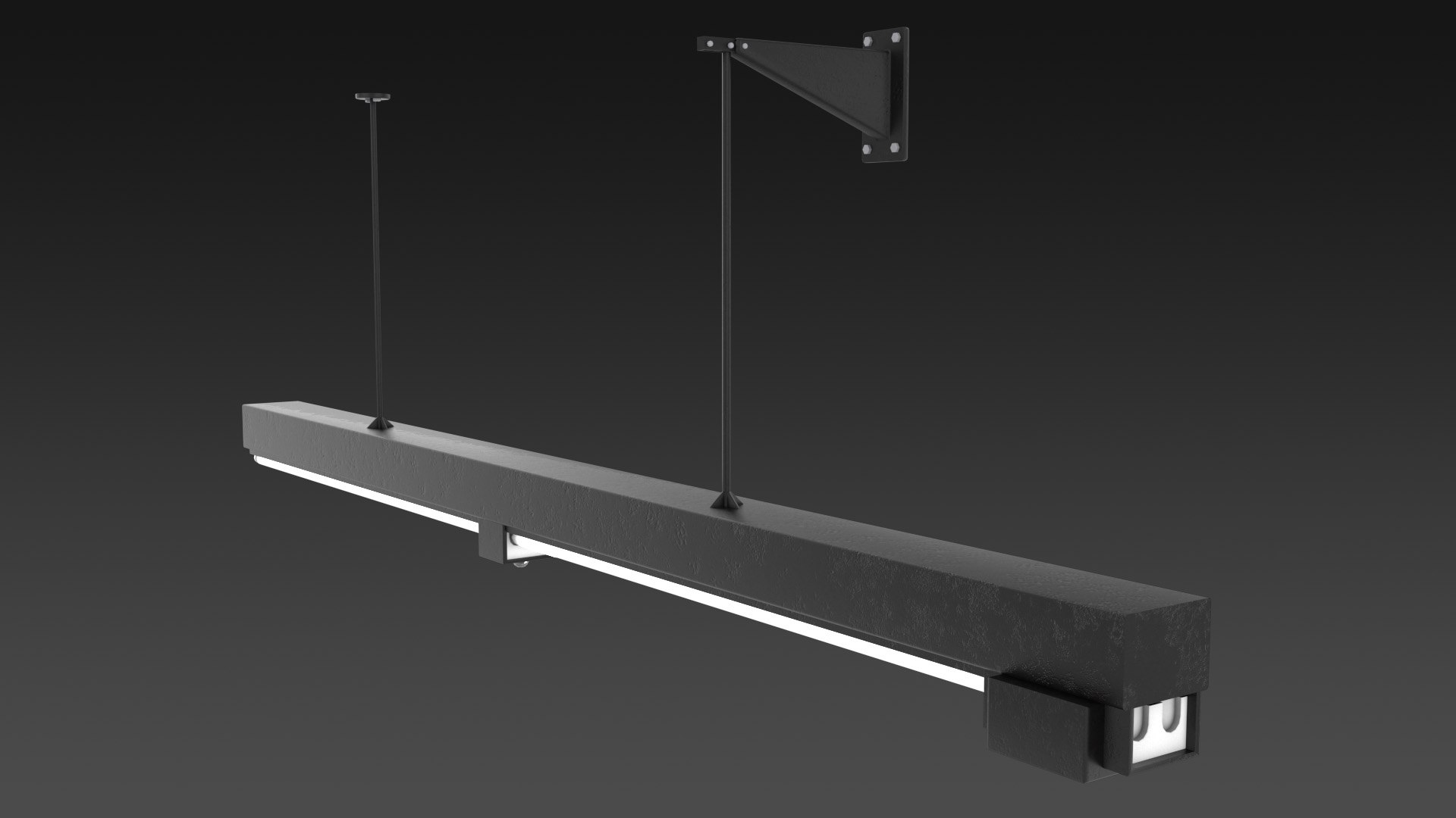 3d Model Fluorescent Light