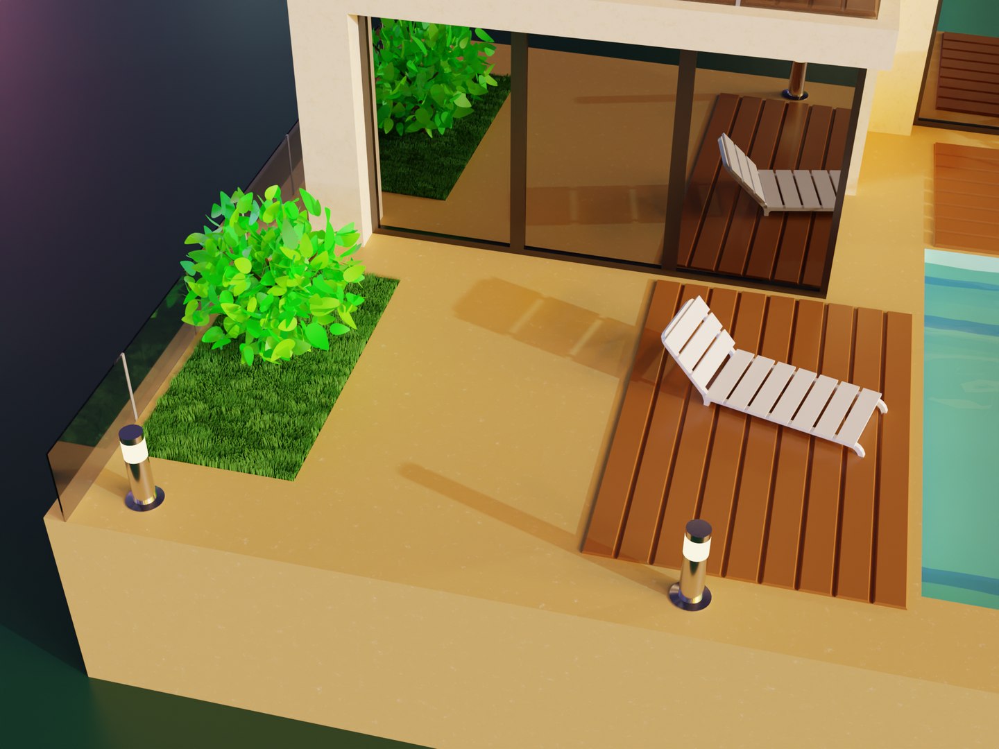 Modern House Scene 3D Model - TurboSquid 1739736