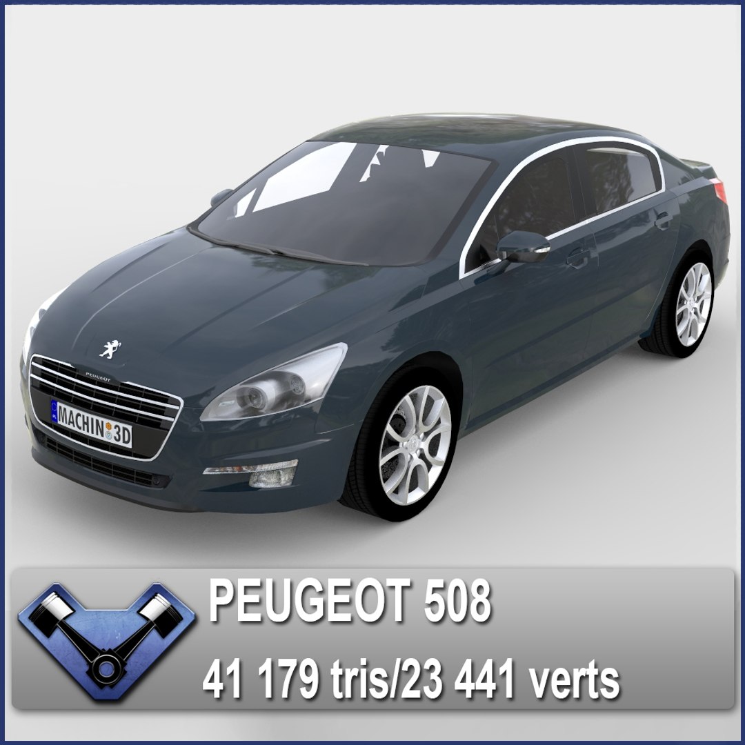 3d Midpoly Peugeot 508 Model