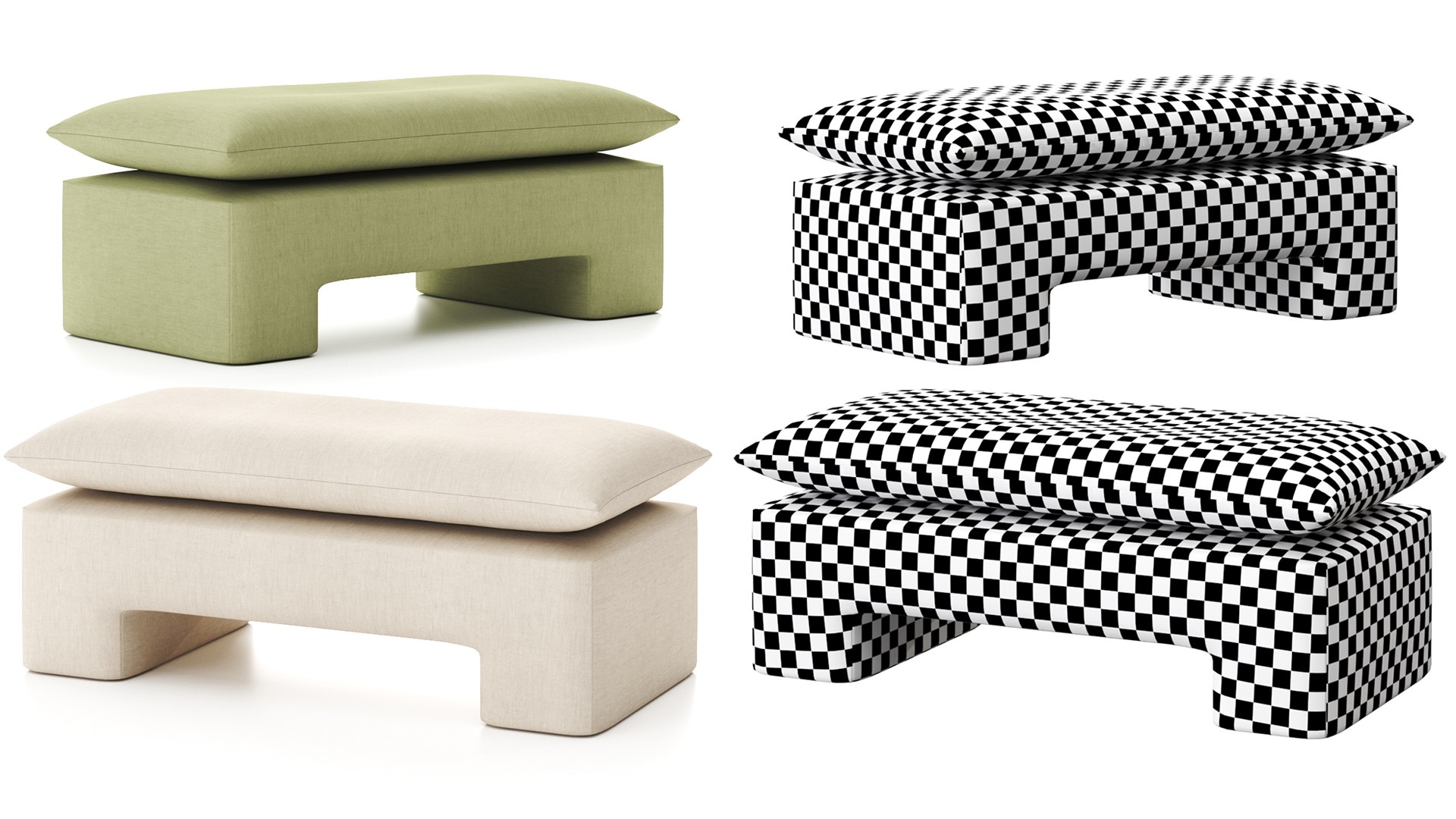 3D Drex By Moss Home Bench Model - TurboSquid 2106163