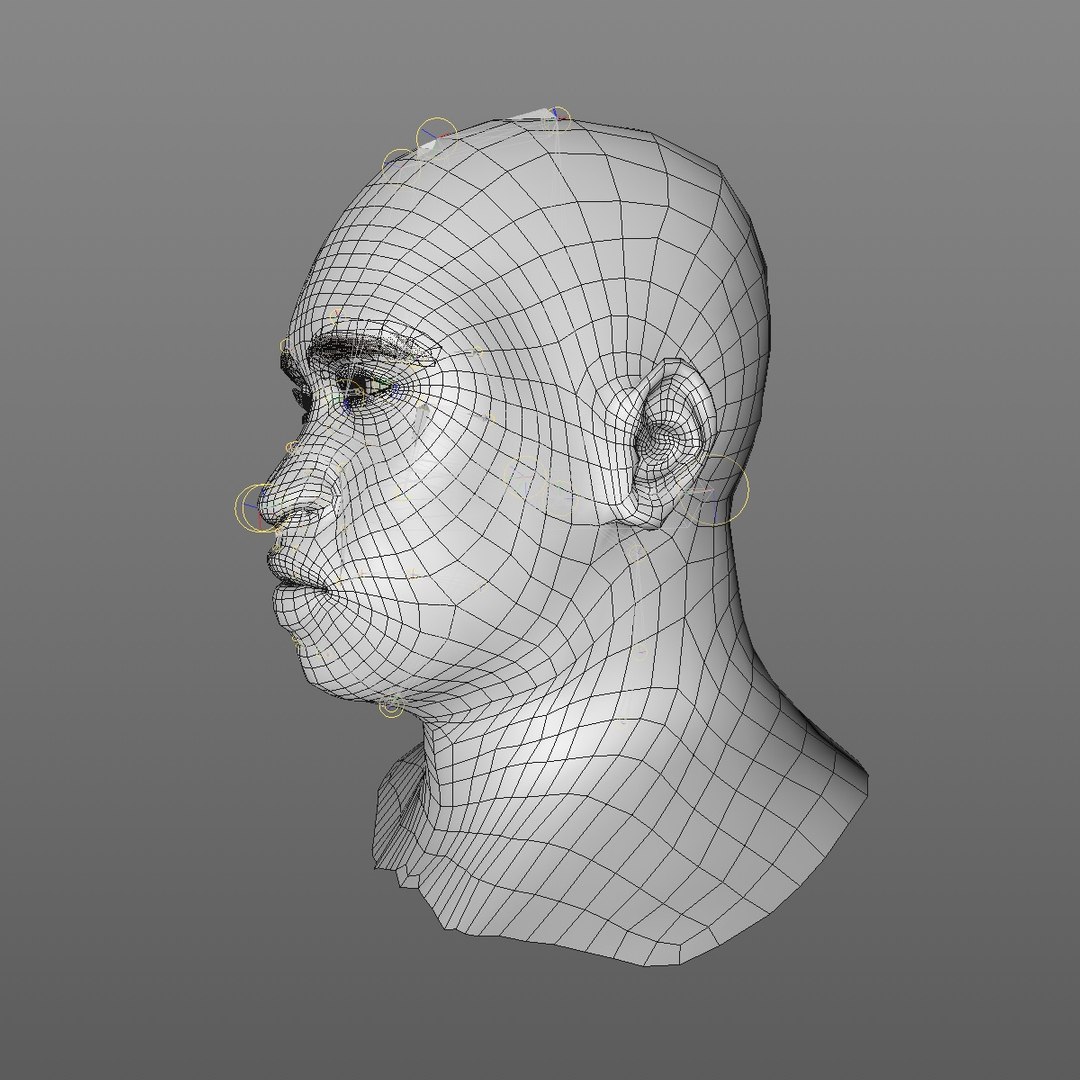 Realistic head base mesh 3D - TurboSquid 1438855