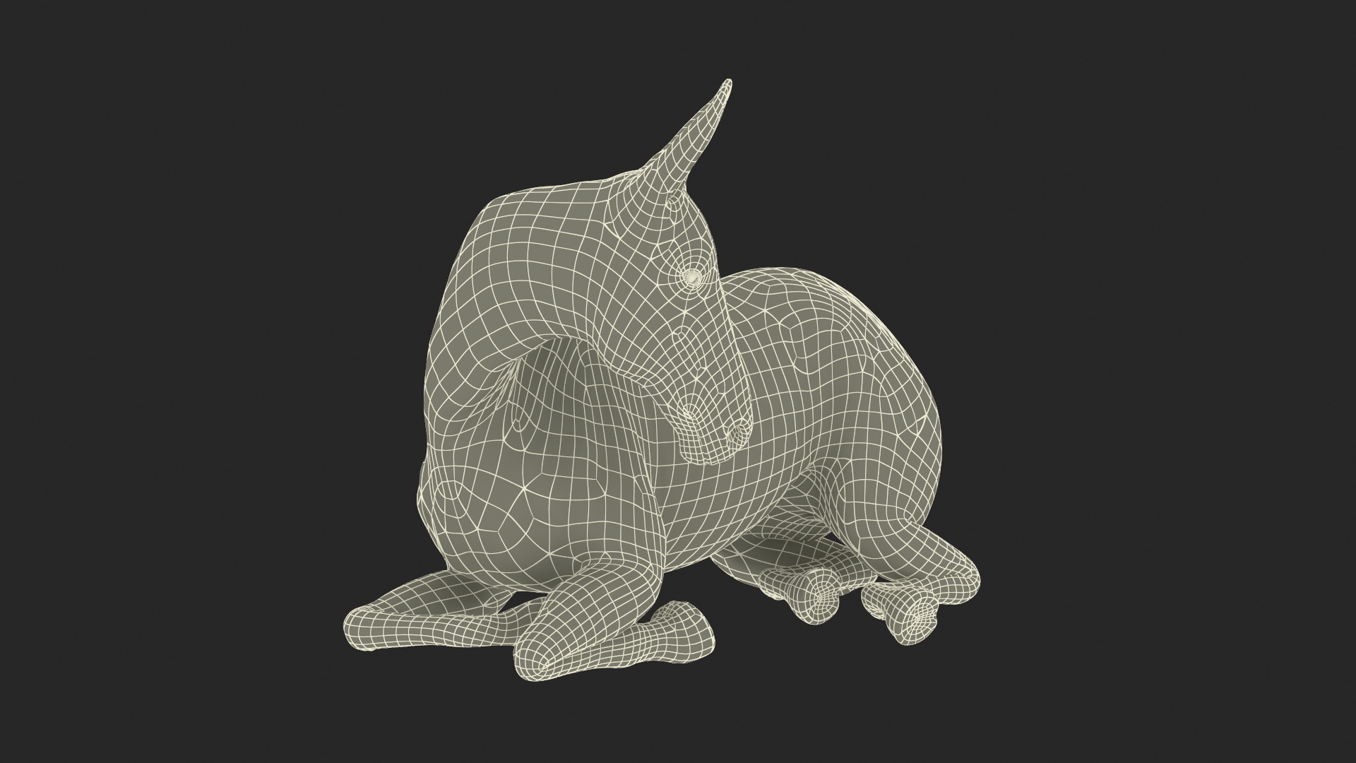 Lying Mule Dark Fur 3D Model - TurboSquid 2280758