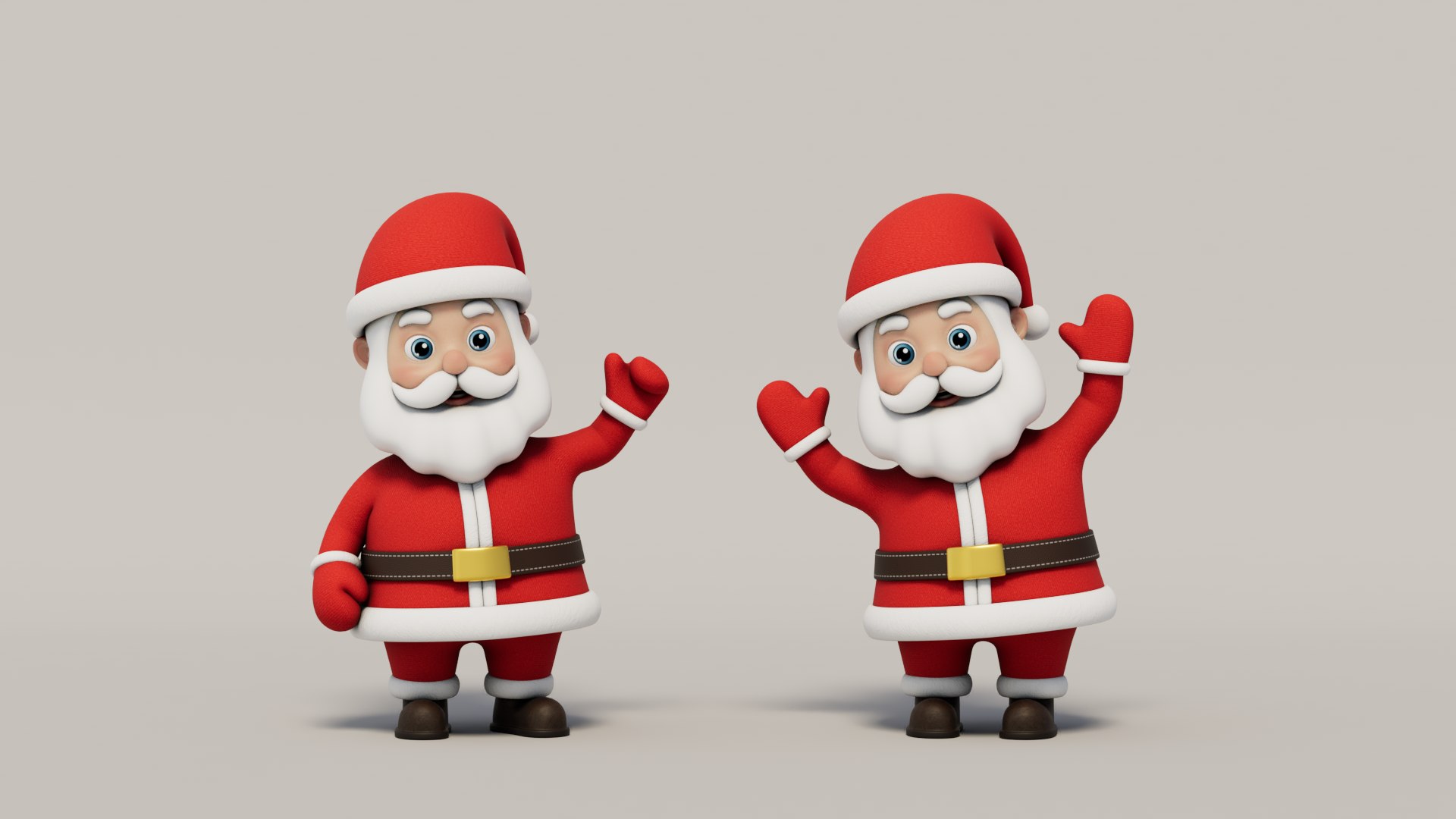 3D Rigged Cartoon Santa Claus Model - TurboSquid 2322583