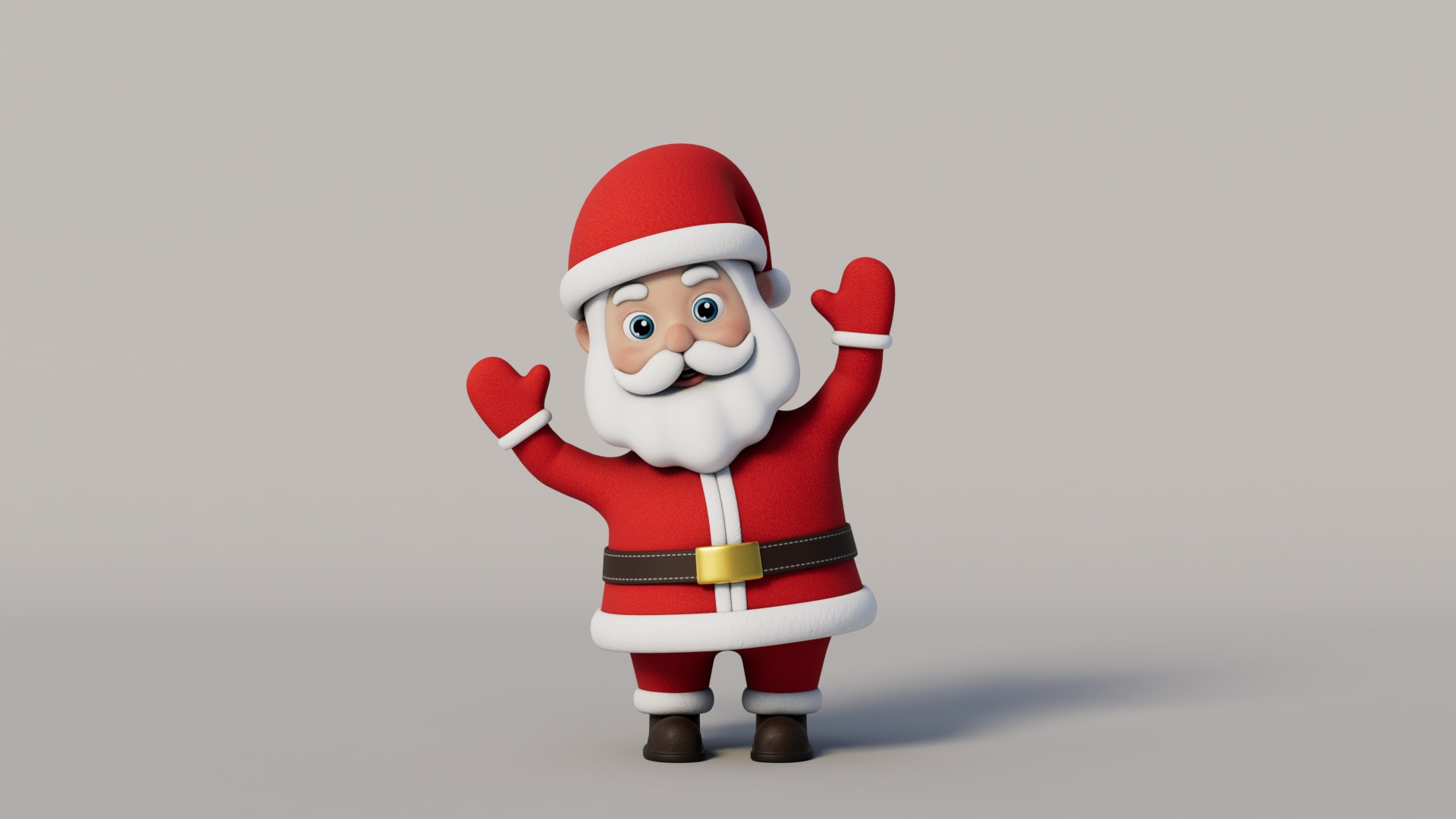 3D Rigged Cartoon Santa Claus Model - TurboSquid 2322583