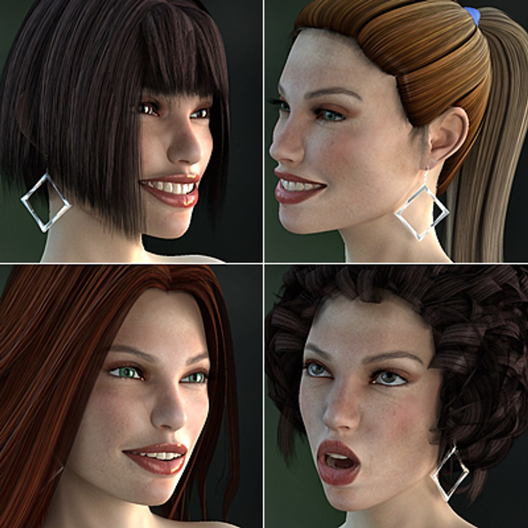 female body amy v2 3d model