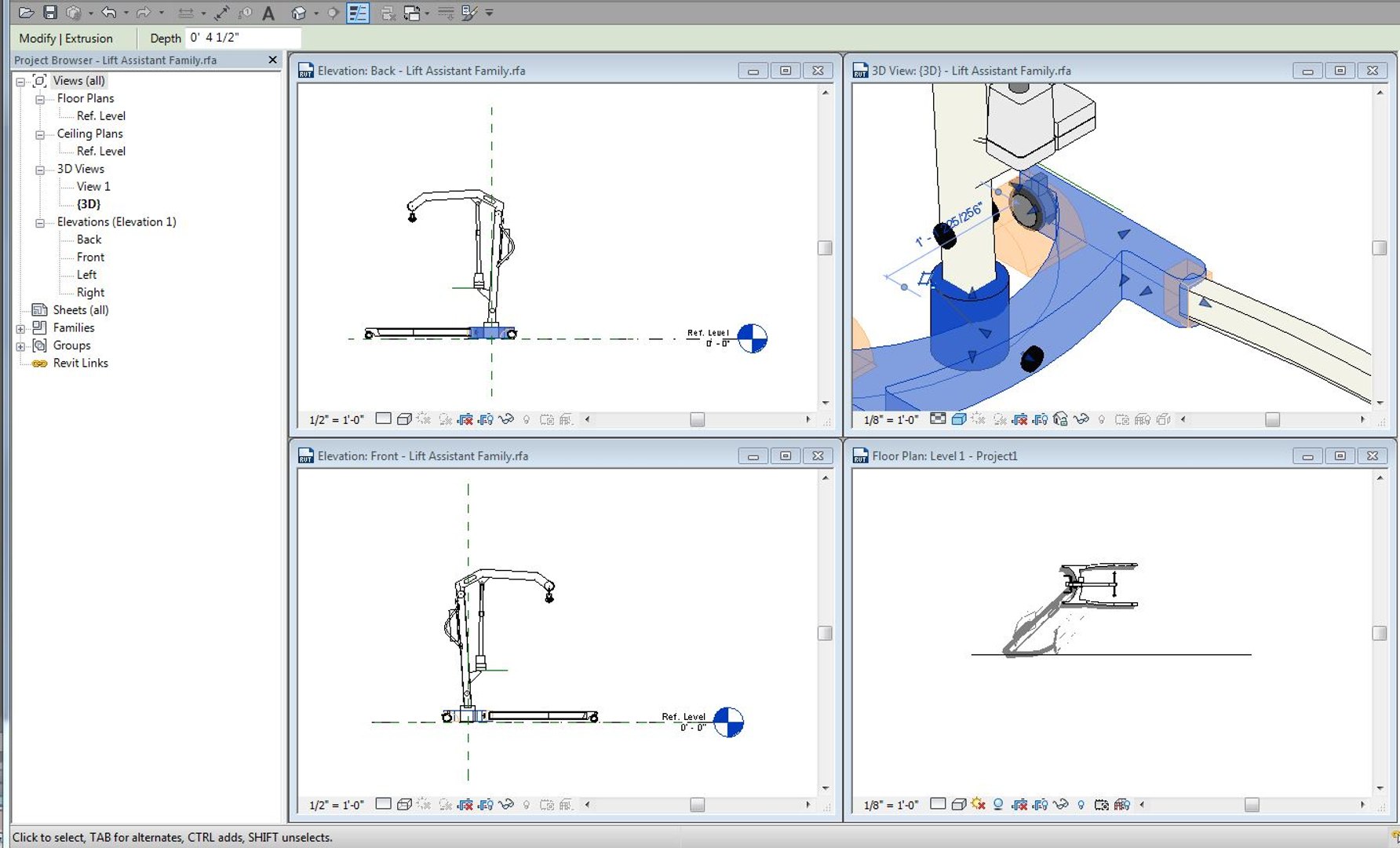 Revit Liko Lift Rfa