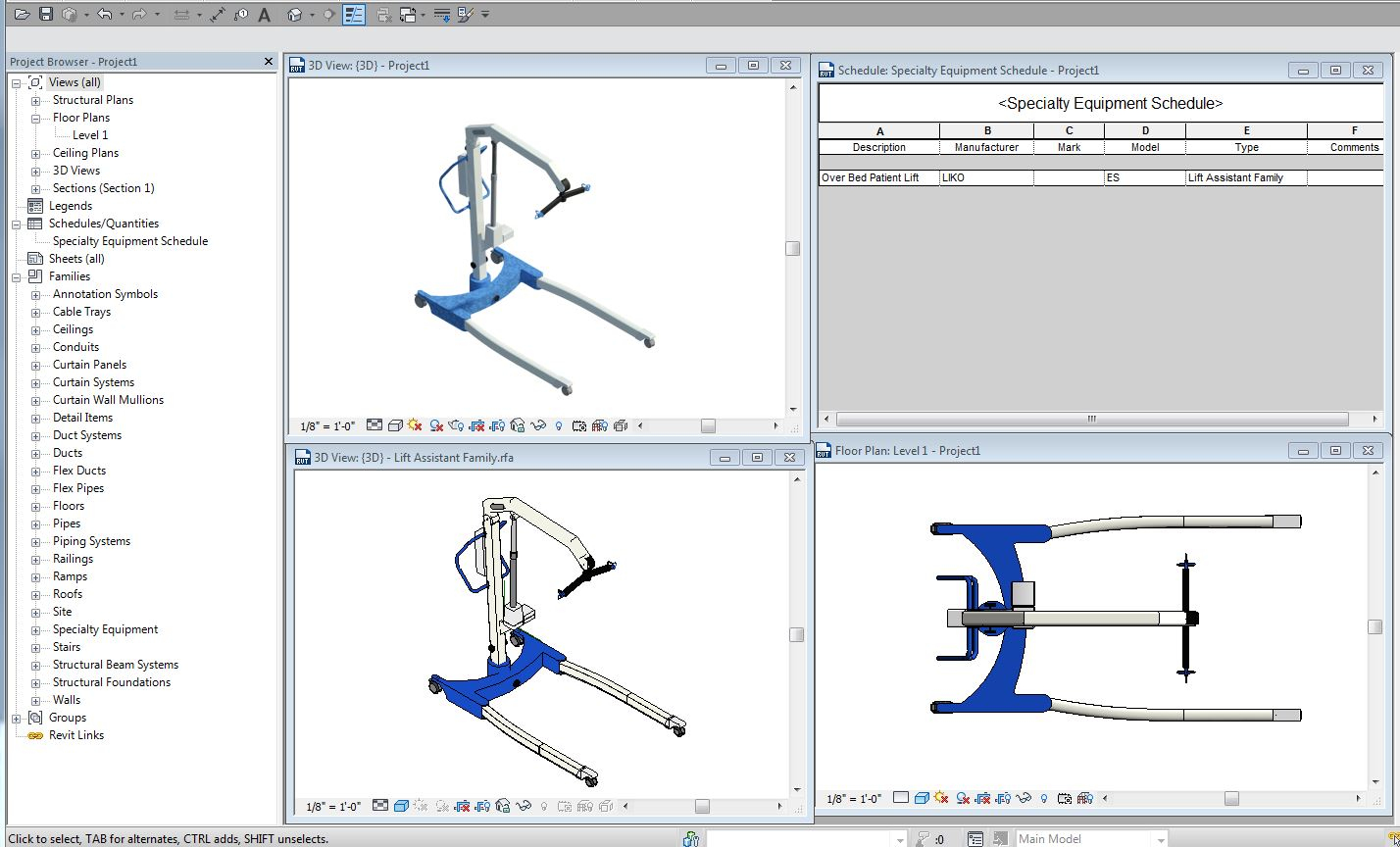 revit liko lift rfa