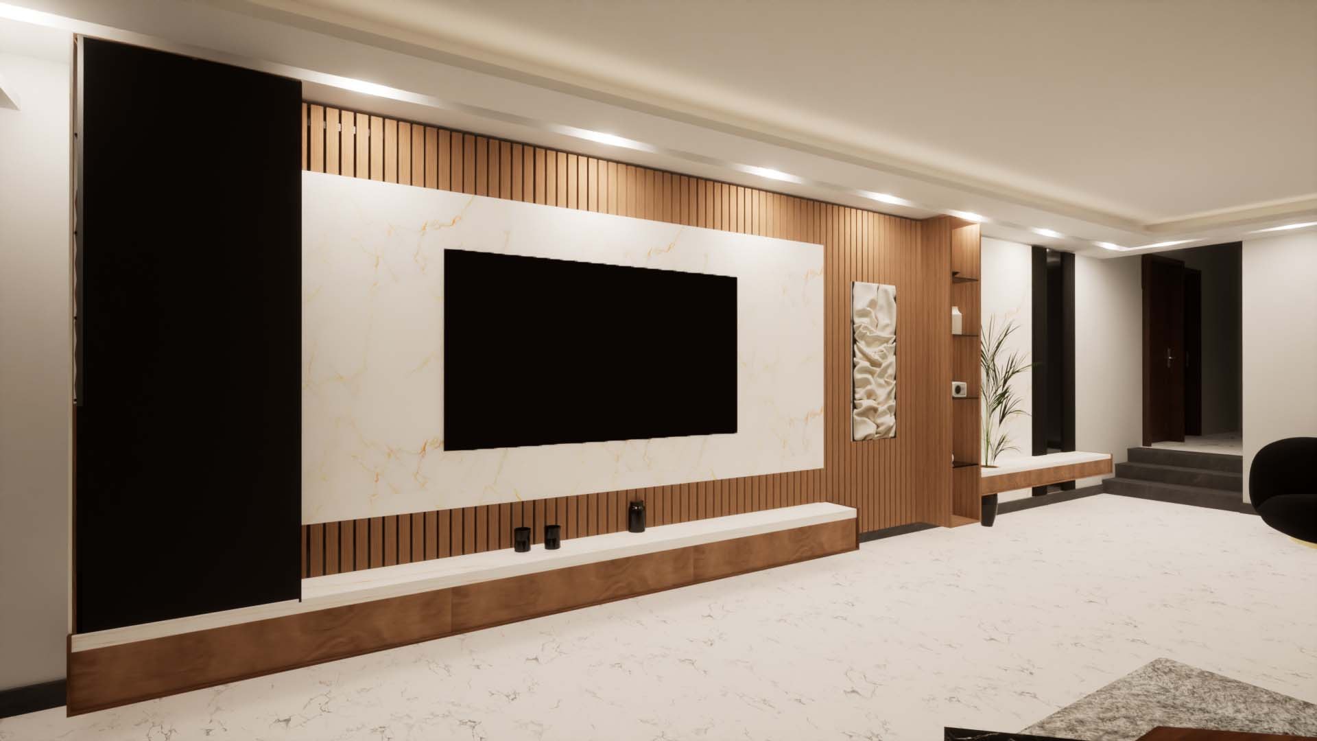 3D Modern TV UNITE Model - TurboSquid 1985590