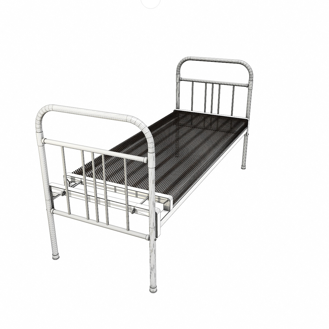 fbx rusty iron bed