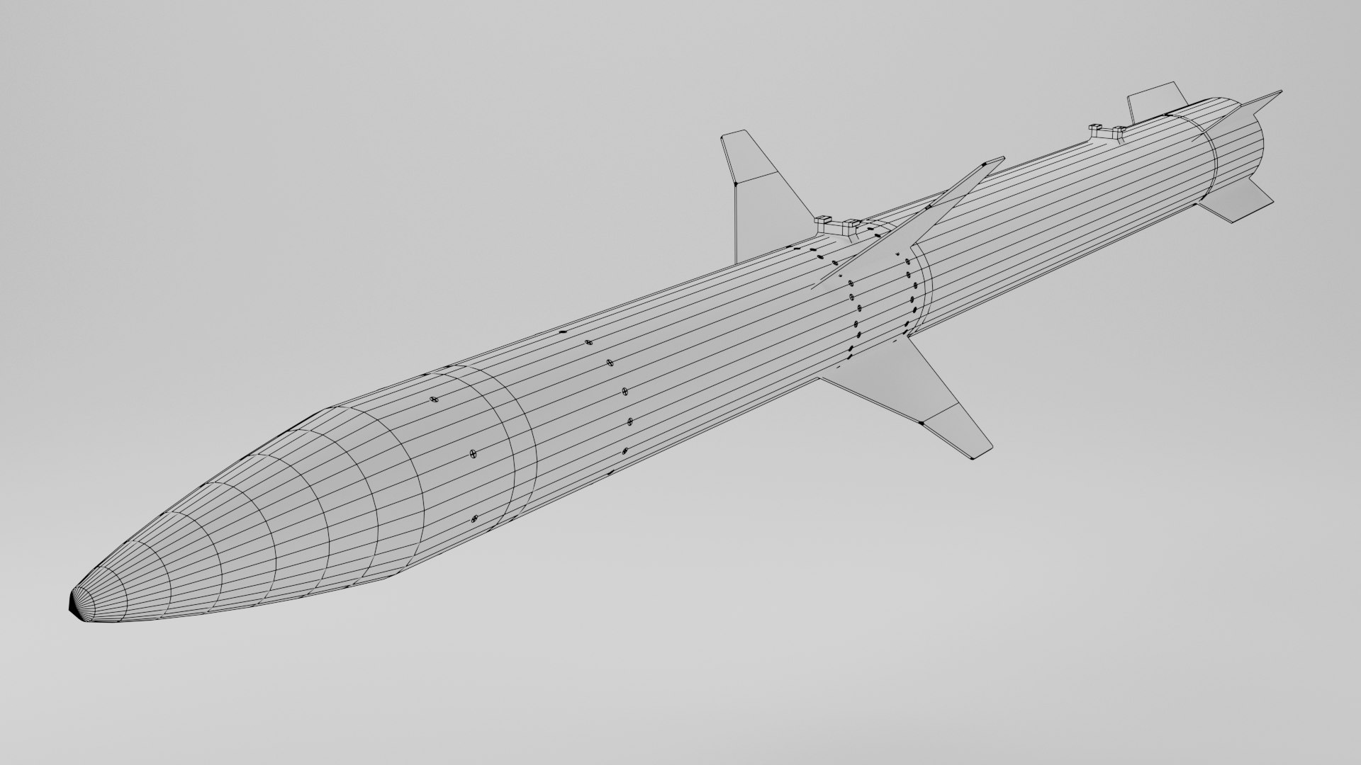 3D Model Agm-88 Harm Missile - TurboSquid 1240655