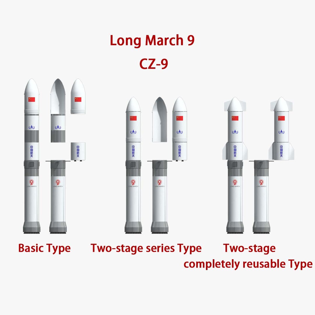3D Long March 9 CZ9 model - TurboSquid 2129963
