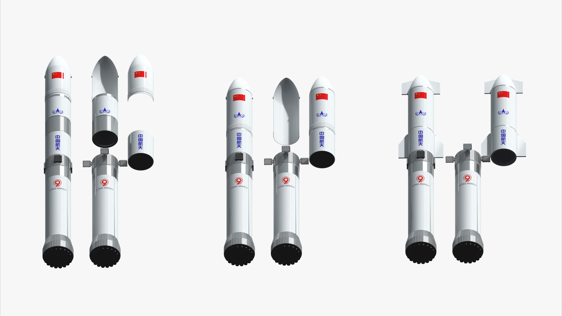 3D Long March 9 CZ9 model - TurboSquid 2129963