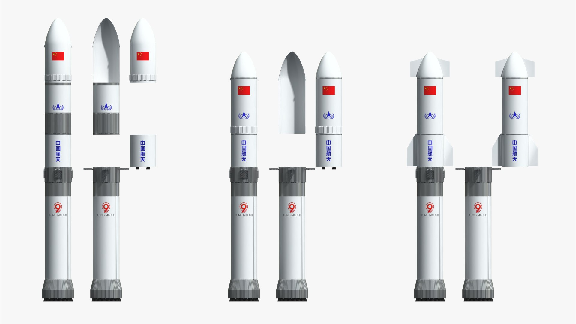 3D Long March 9 CZ9 model - TurboSquid 2129963