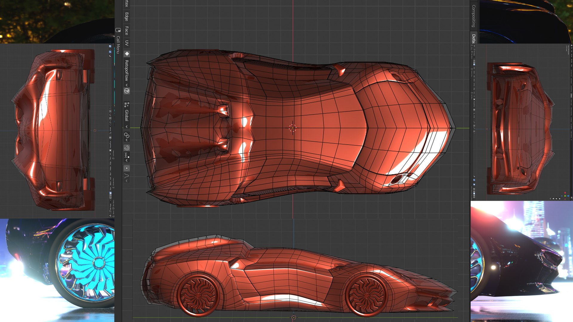 3D Avax - Cyberpunk Car Model - TurboSquid 1582181