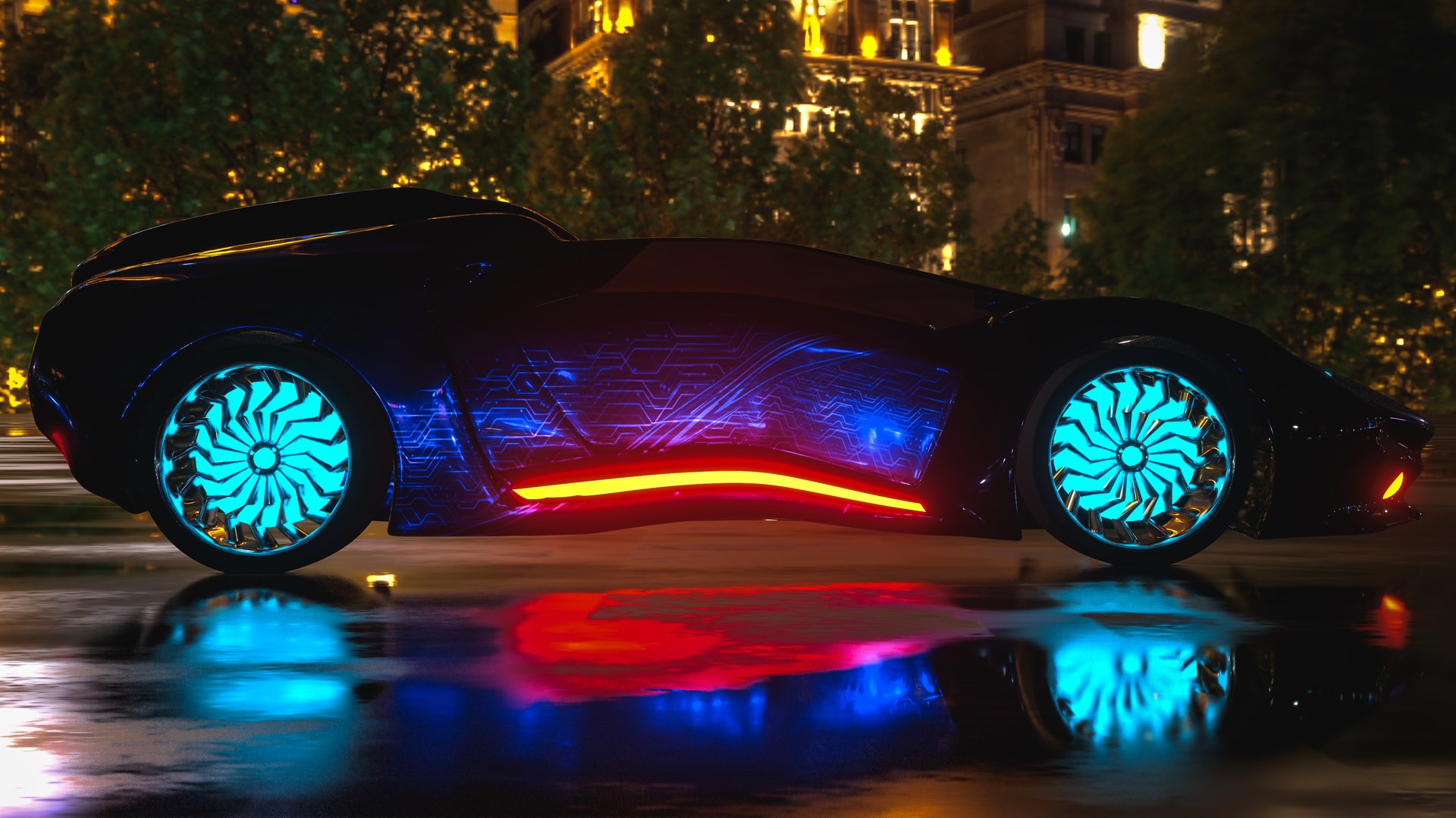 3D Avax - Cyberpunk Car Model - TurboSquid 1582181