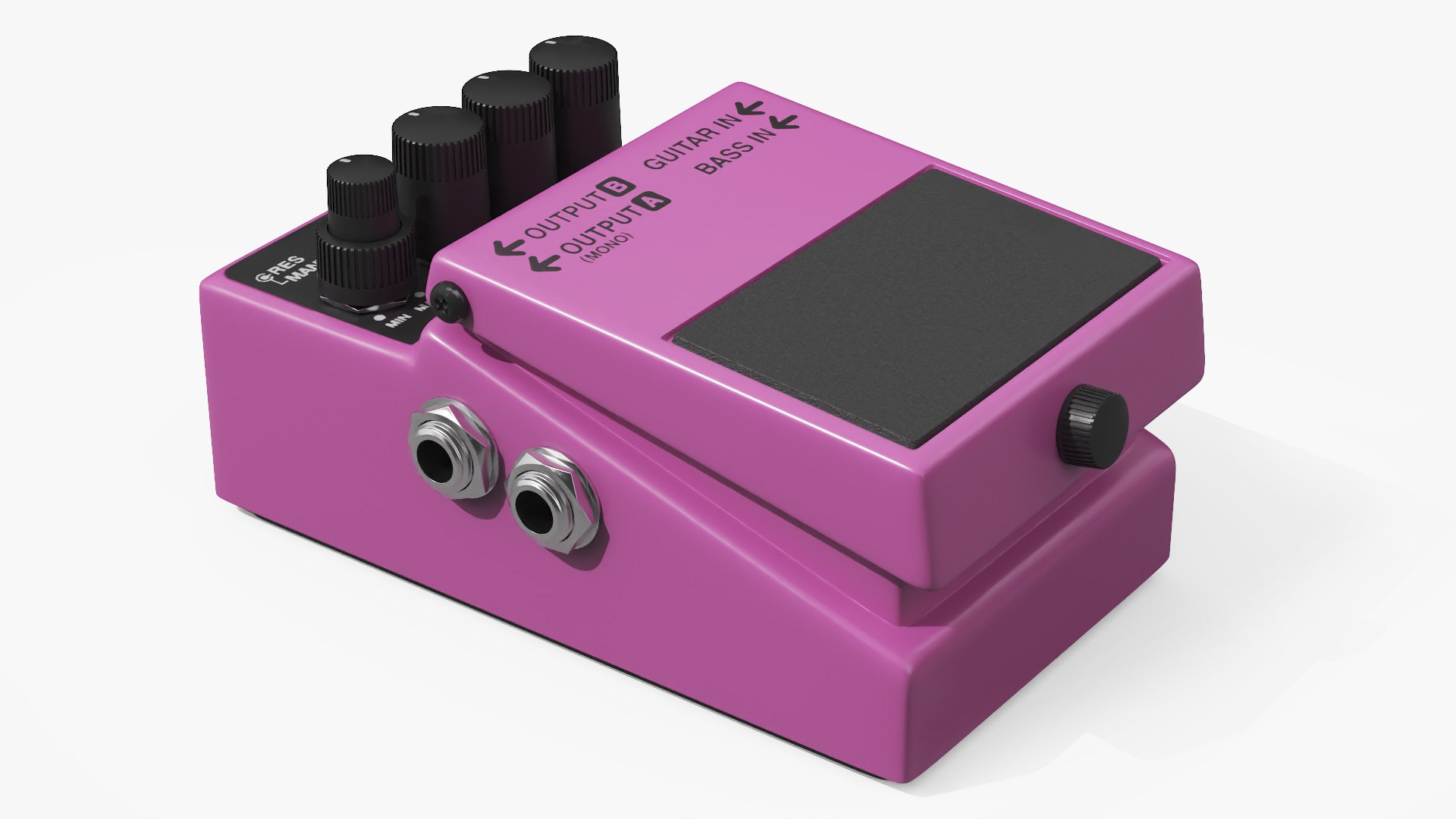 Guitar Pedal Flanger With Stereo Effect 3D - TurboSquid 2393038