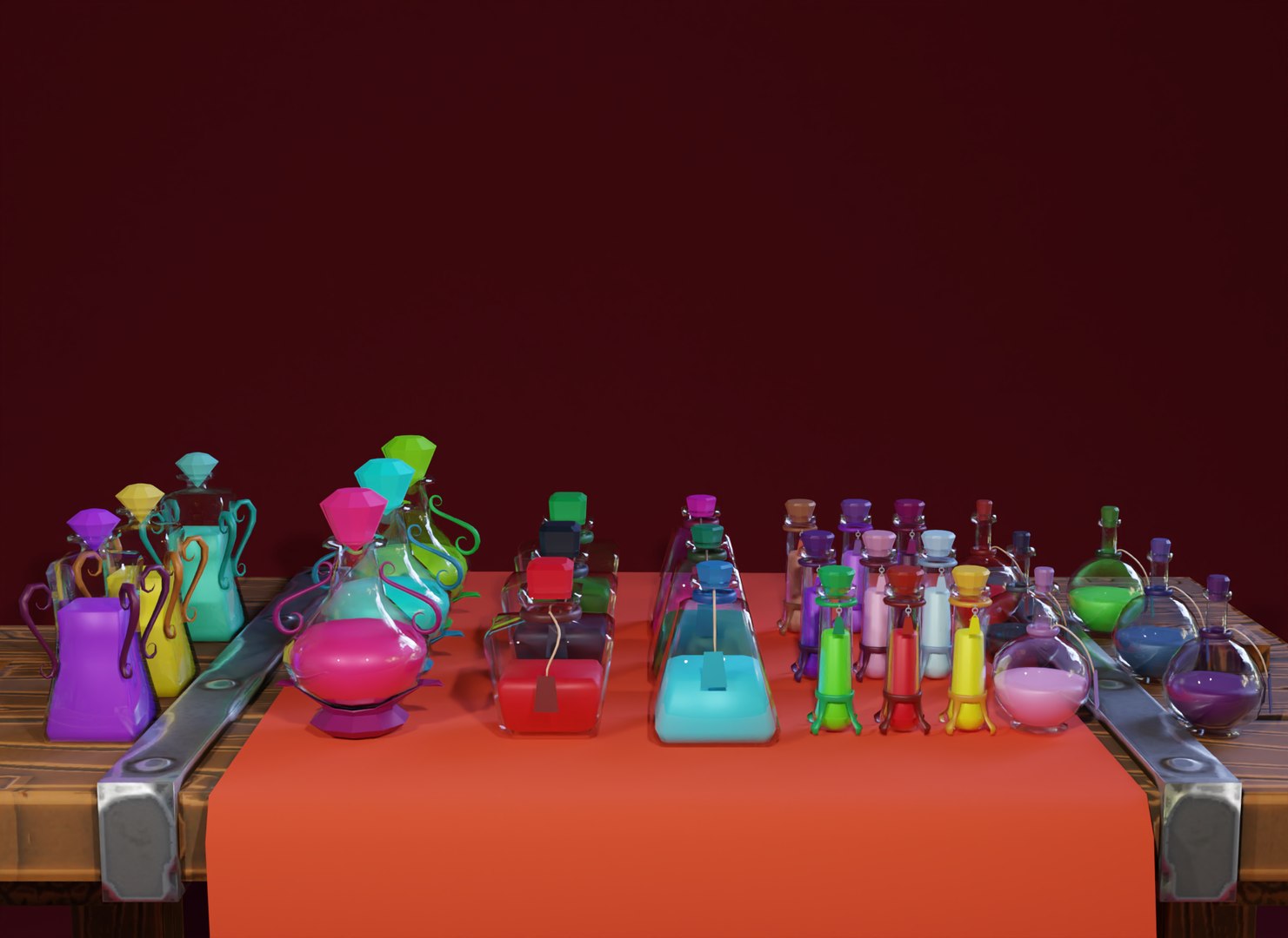 3D Low Poly Potion Bottle Asset - TurboSquid 1973757