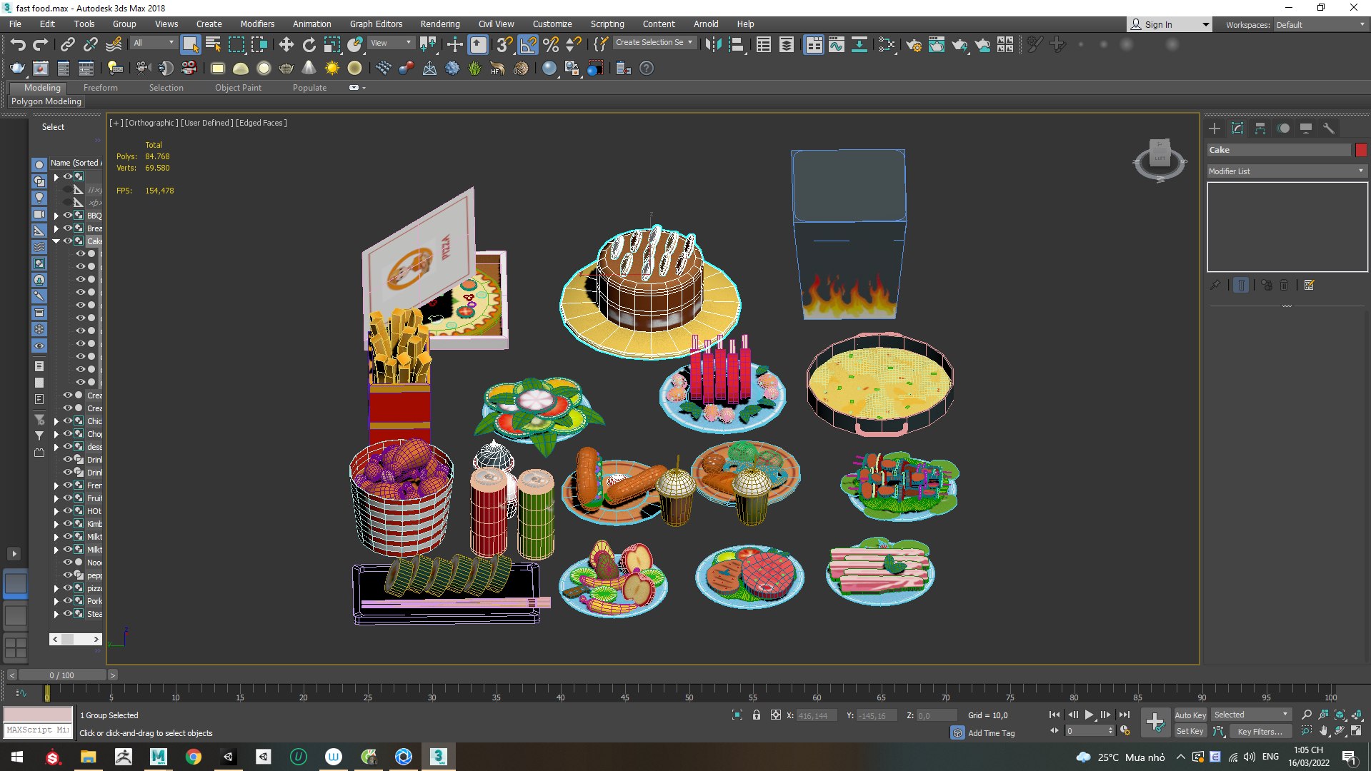 3D Cartoon Food Collection 02 Model - TurboSquid 1870638
