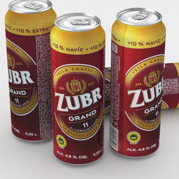3D модель Пивная банка Zubr Grand 11 550мл - TurboSquid 1300229