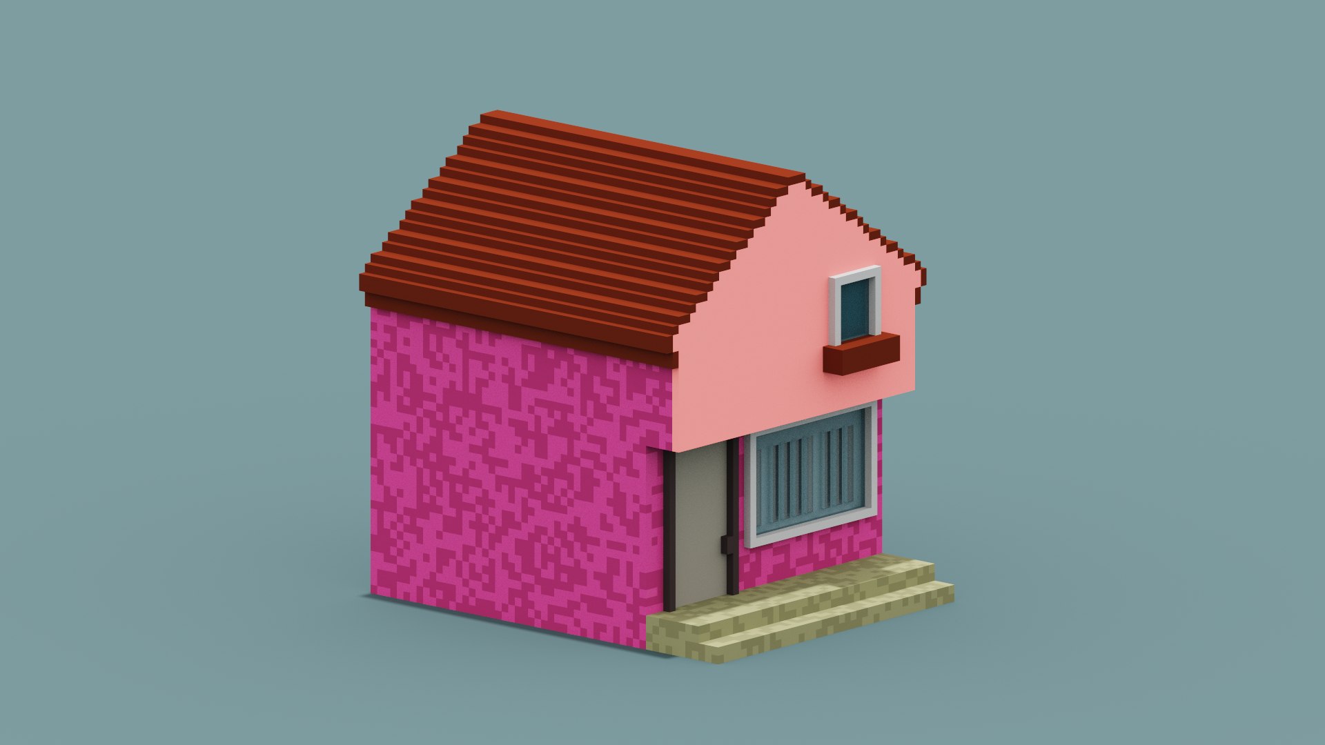 3D Voxel House - TurboSquid 1843636