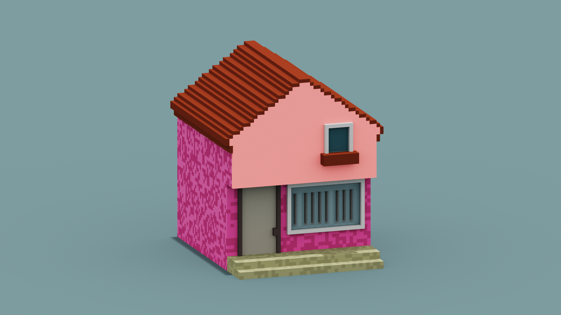 3D Voxel House - TurboSquid 1843636