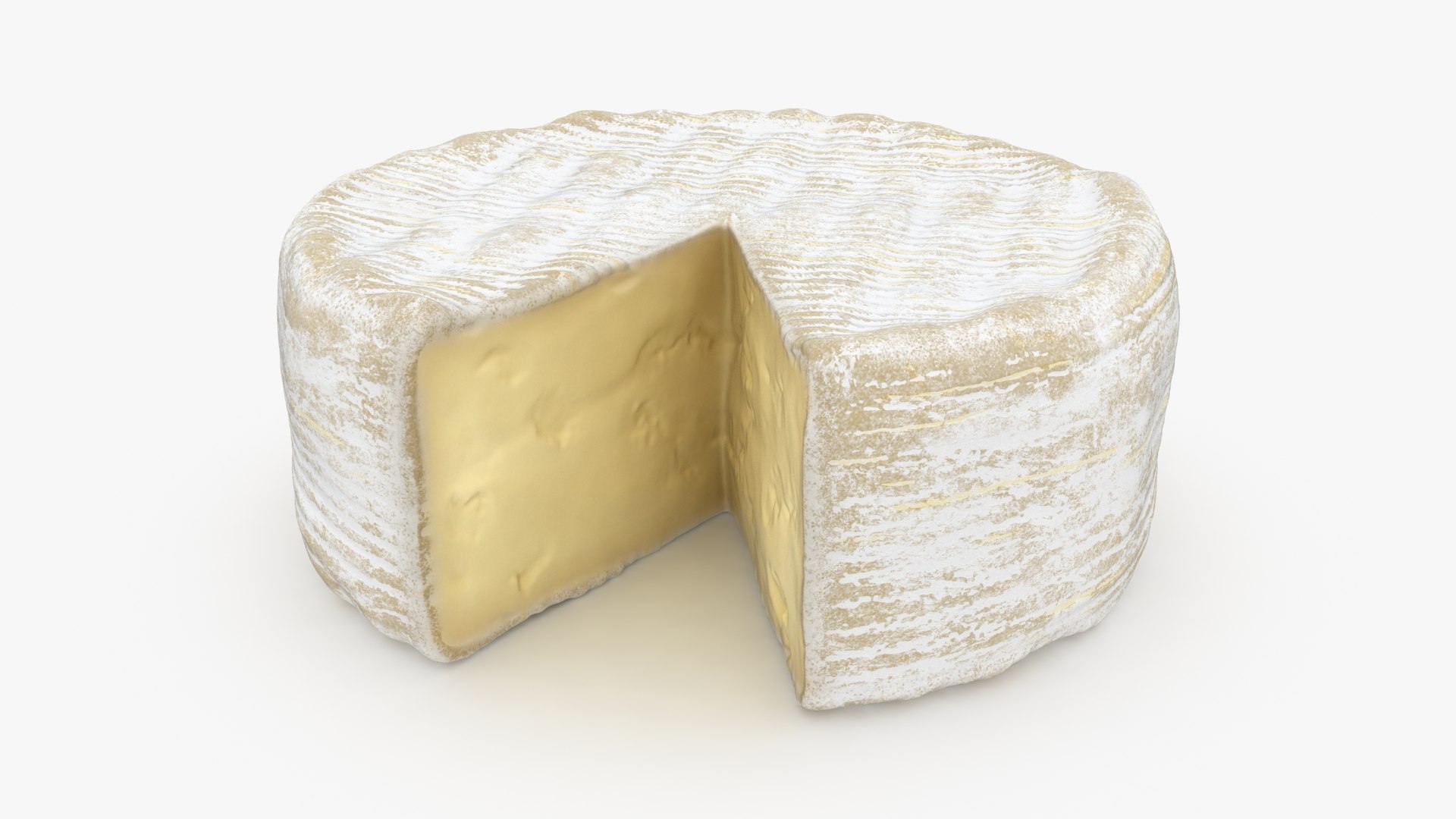 3D Wheel Of Brie Cheese Cut - TurboSquid 1986649