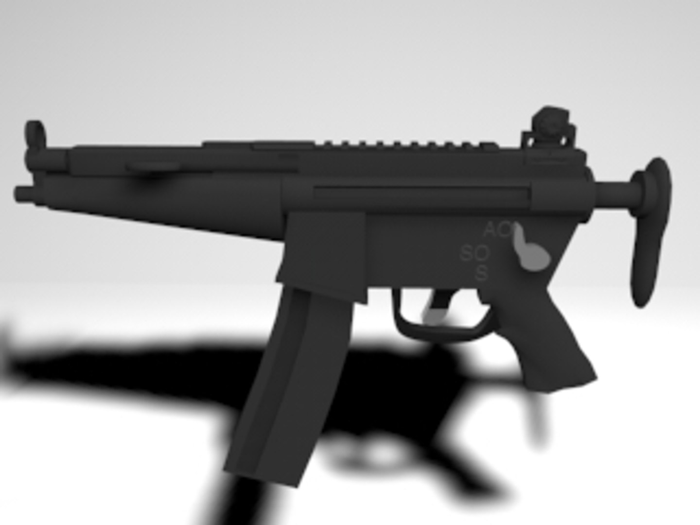 Mp5k Submachine 3d C4d