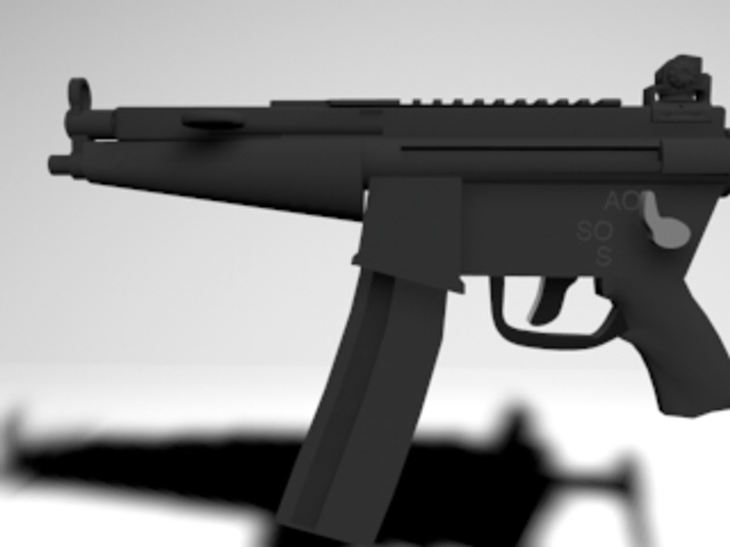Mp5k Submachine 3d C4d