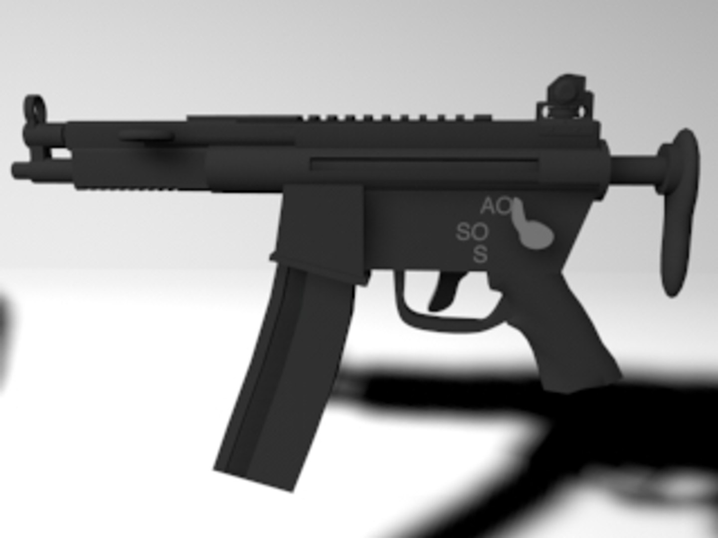 Mp5k Submachine 3d C4d