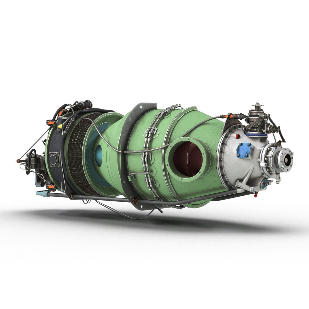 3d model turboprop aircraft engine canada