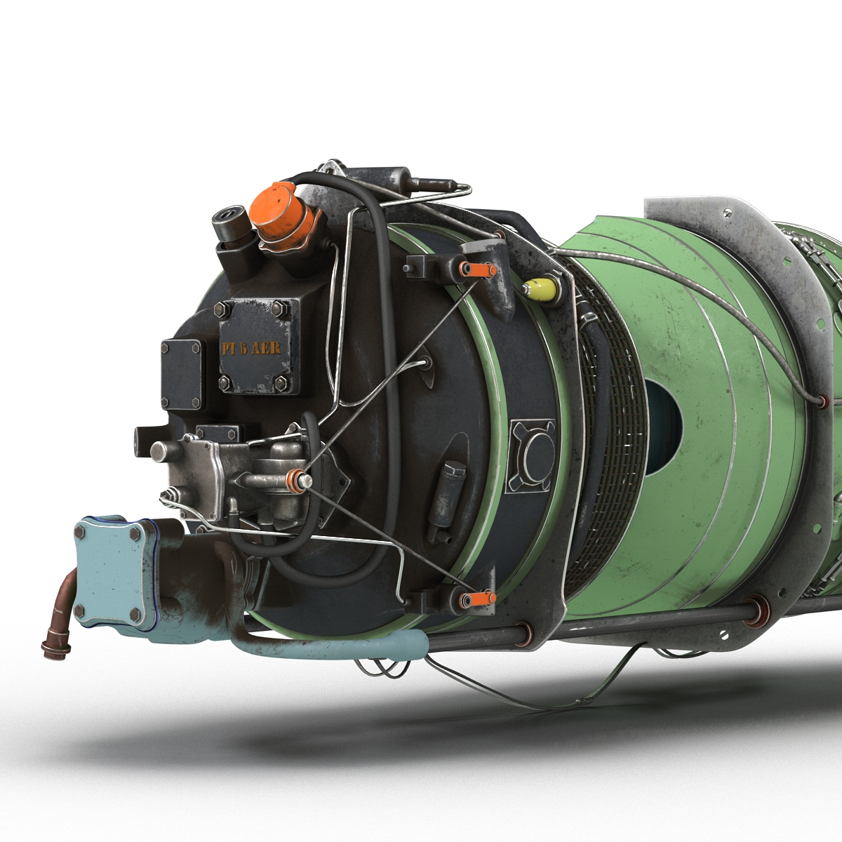 3d model turboprop aircraft engine canada