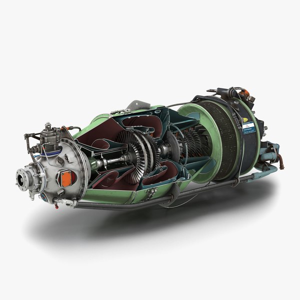 3d model turboprop aircraft engine canada