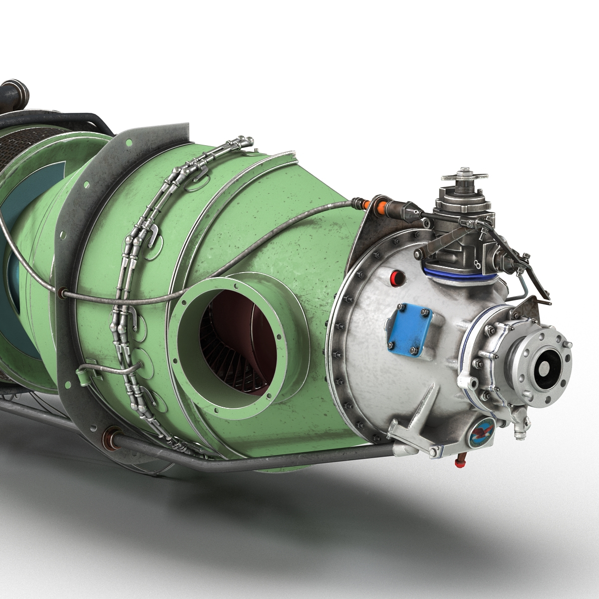 3d model turboprop aircraft engine canada