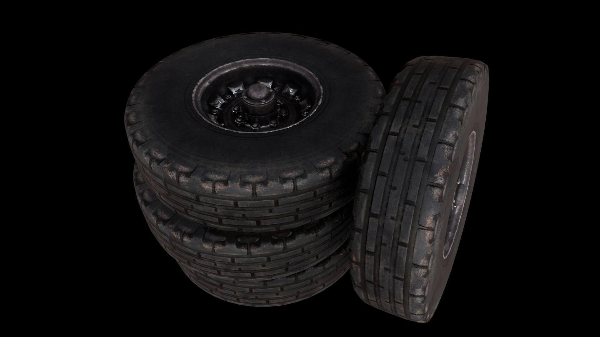 Tractor Trailer Wheel 3D Model - TurboSquid 1286522