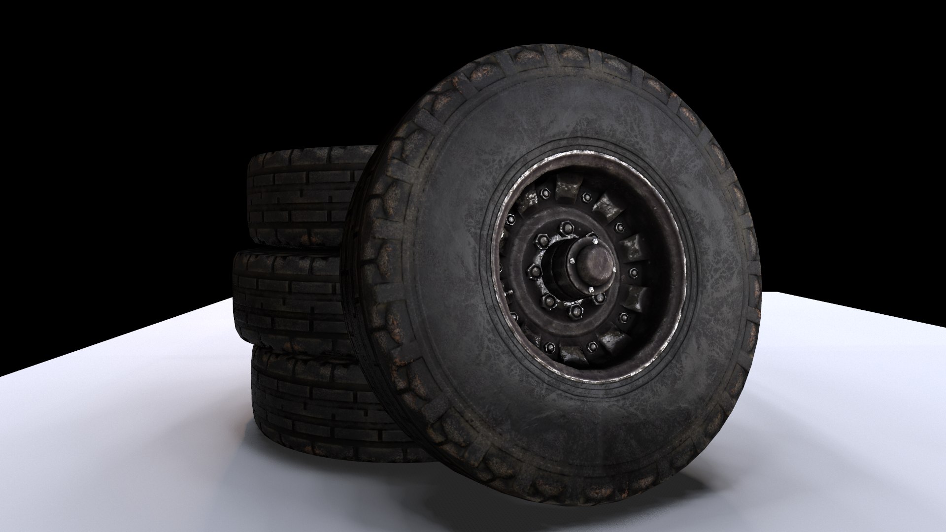 Tractor Trailer Wheel 3D Model - TurboSquid 1286522