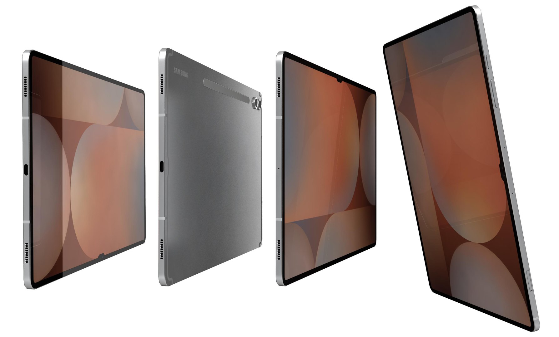 Samsung Galaxy Tab S10 Ultra Platinum Silver 3D Model - TurboSquid 2290169