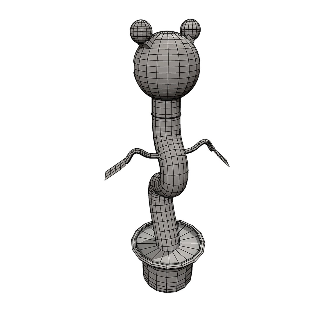 Cartoon Plant Flowie 3d Model