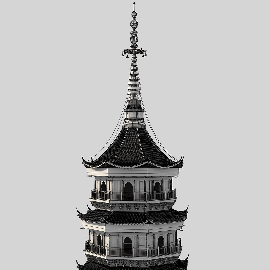 Chinese Tower 3D Model - TurboSquid 1330085