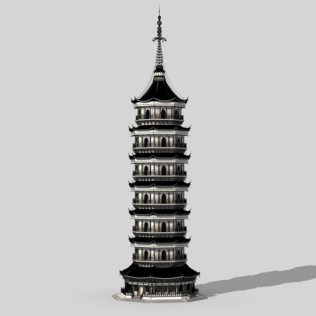 Chinese Tower 3D Model - TurboSquid 1330085