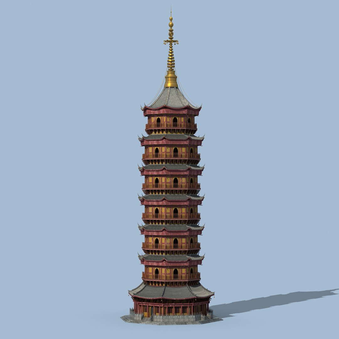 Chinese Tower 3D Model - TurboSquid 1330085