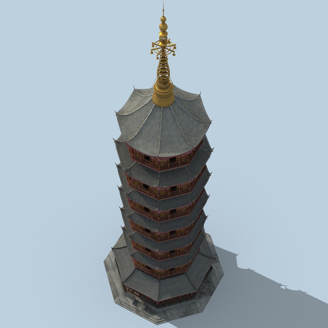 Chinese Tower 3D Model - TurboSquid 1330085